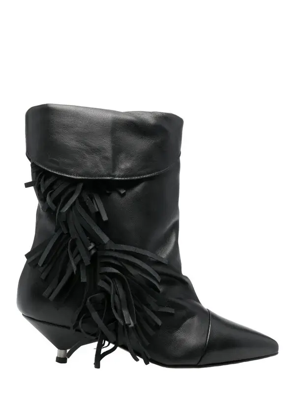 GISEL MOIRE 45mm Ariana Boots - Black