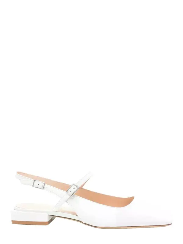 P.a.r.o.s.h Leather Slingback Pumps - White