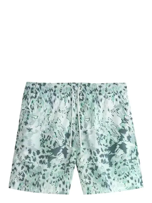 STAMPD Leopard Printed Shorts - Grey