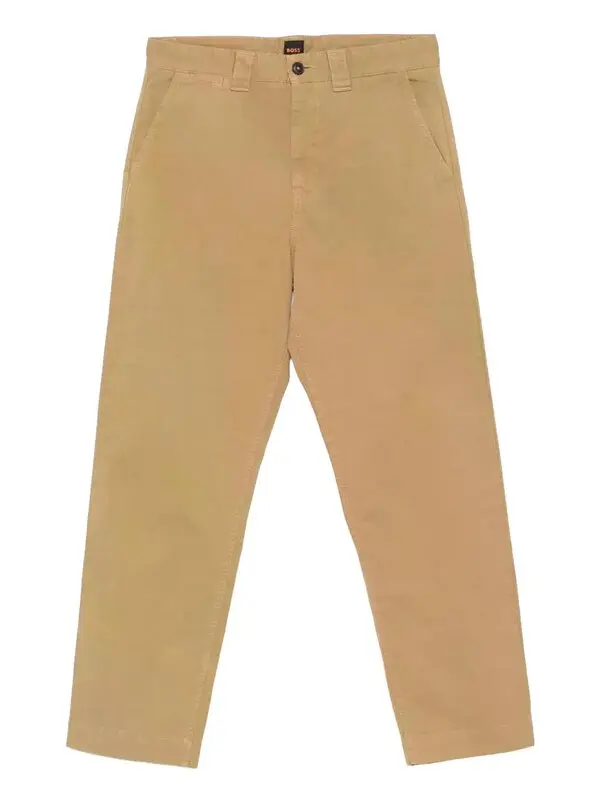 BOSS Straight-leg Chino Trousers - Neutrals