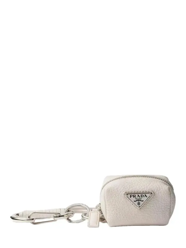 Prada Leather Bag Charm - Neutrals