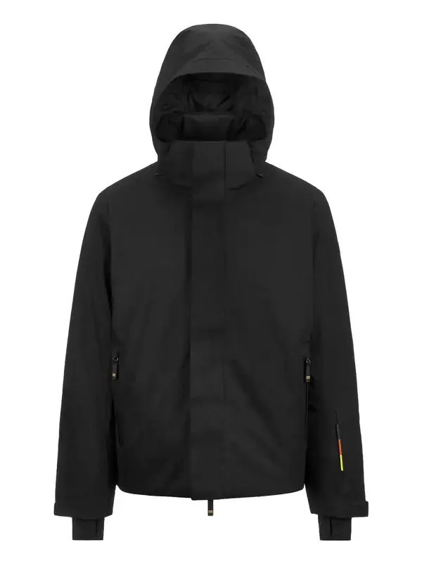 K-WAY Hooded Zip Jacket - Black