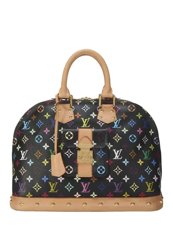 LOUIS VUITTON Takashi Murakami X Monogram Multicolore Alma - Black