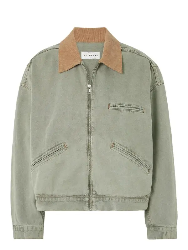 SLVRLAKE Camden Garage Cotton-canvas Jacket - Green
