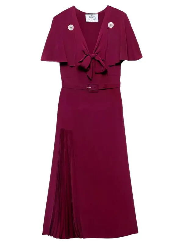 Prada Silk Midi Dress - Pink