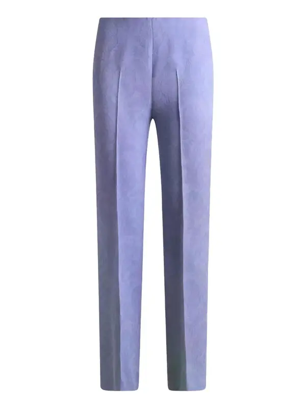 Etro Cady-texture Jacquard Trousers - Purple