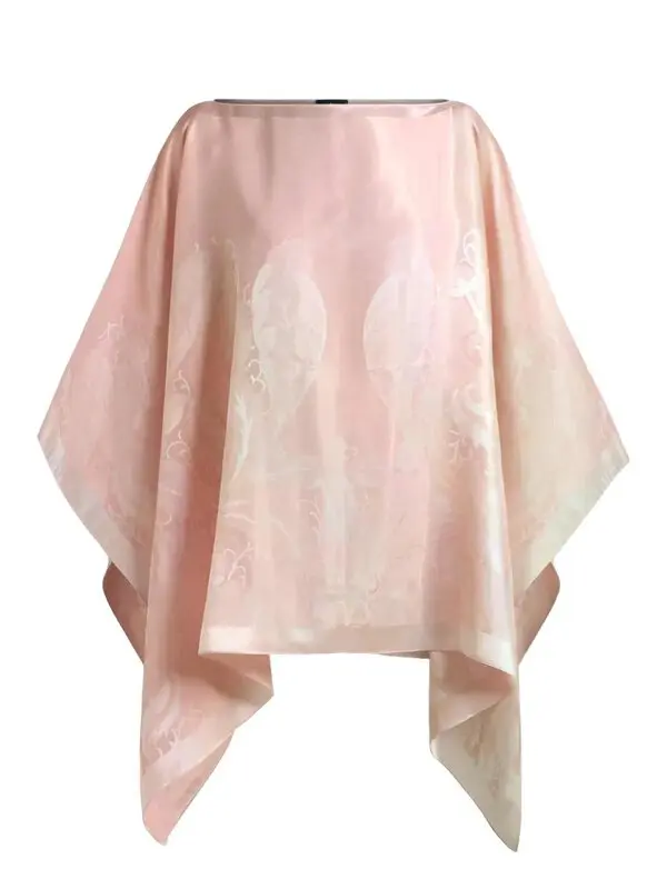 Etro Paisley-jacquard Cape Top - Pink