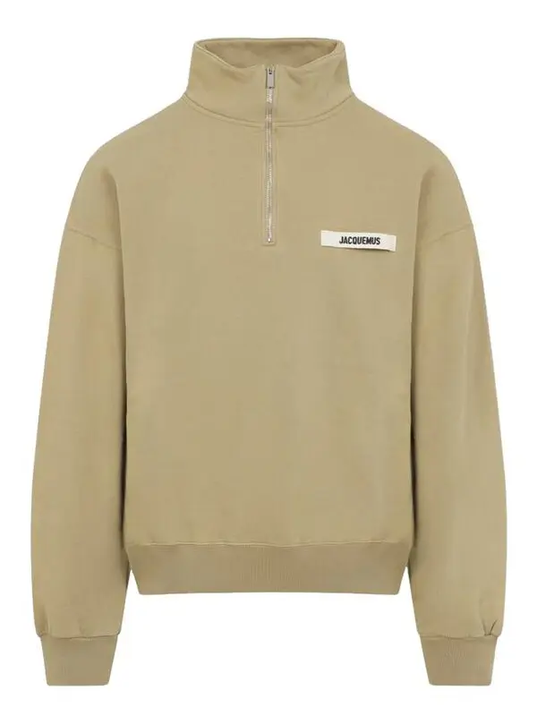 Jacquemus Gros Grain Cotton Sweatshirt - Beige