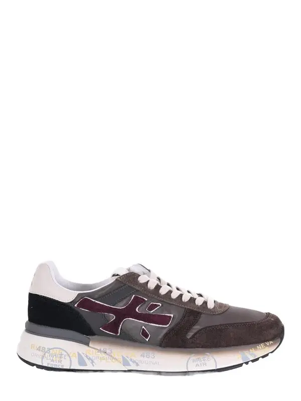 Premiata Lace-up Sneakers - Marrone/bordeaux