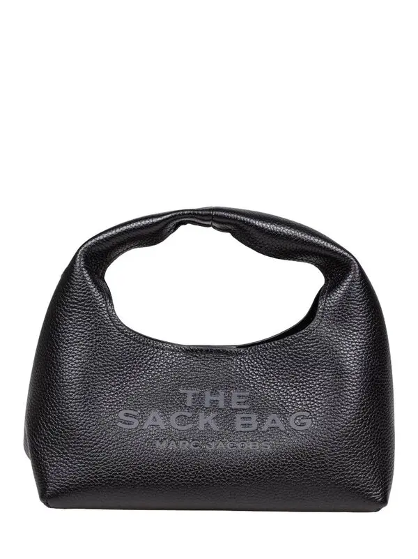 Marc Jacobs Mini Leather Hobo Bag - Tonal Black
