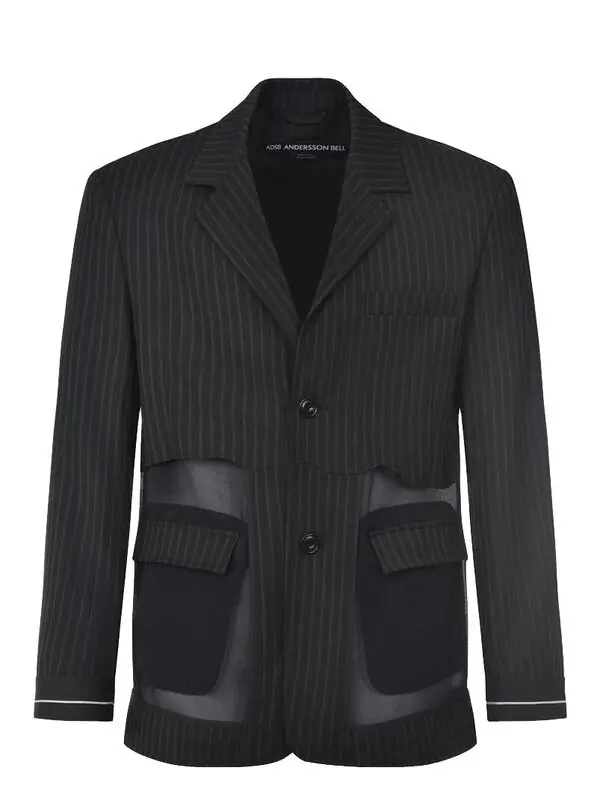 Andersson Bell Pinstripe Jacket - Black
