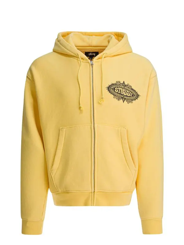 StÜssy Full Zip Sweatshirt - Yellow