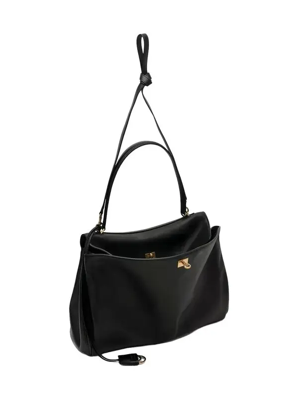 Balenciaga Leather Shoulder Bag - Black