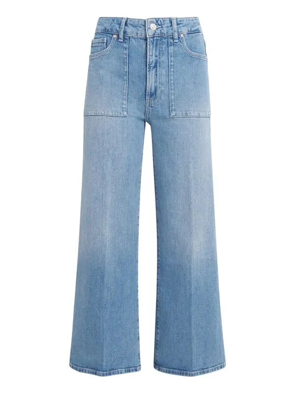 Paige Anessa Ankle Wide-leg Jeans - Blue