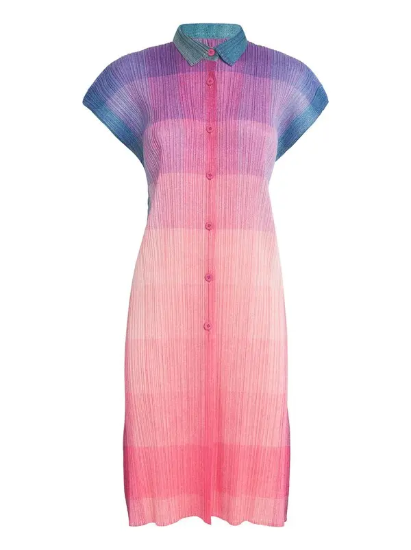 Issey Miyake Longline Photon Shirt - Pink