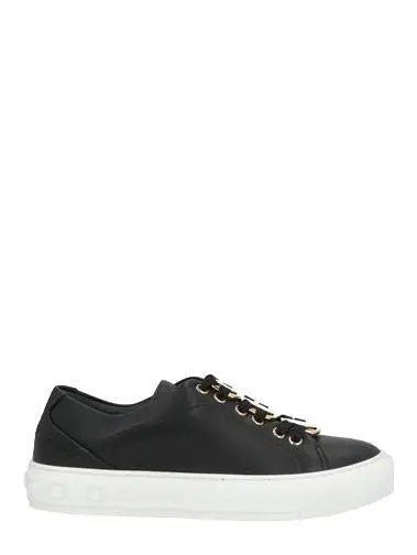 FERRAGAMO Low-top Leather Sneakers - Black