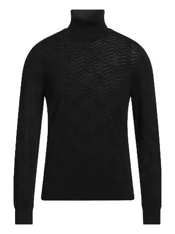 Missoni Turtleneck Knit Top - Black