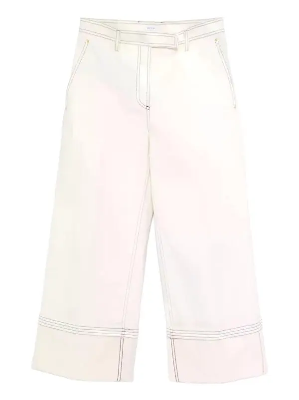 Thom Browne Belted Wide-leg Jeans - Neutrals