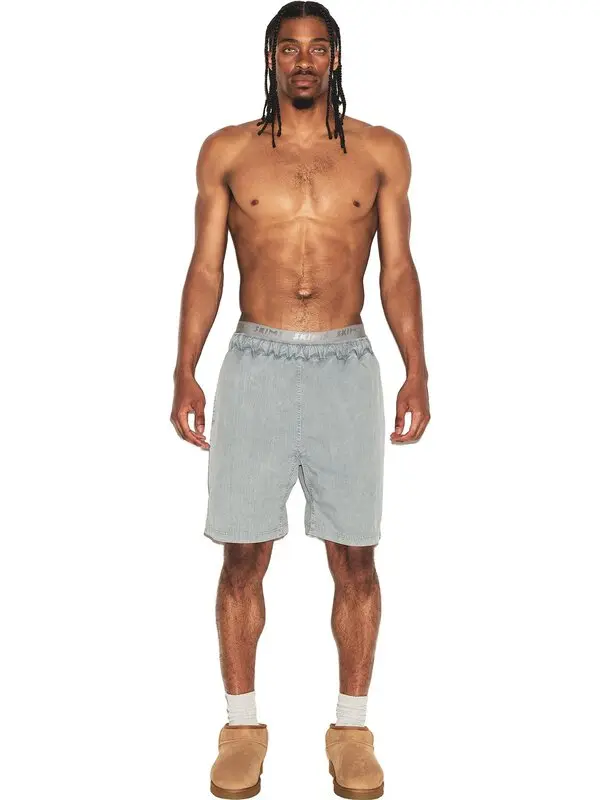 SKIMS Woven Relaxed Short - Pacific