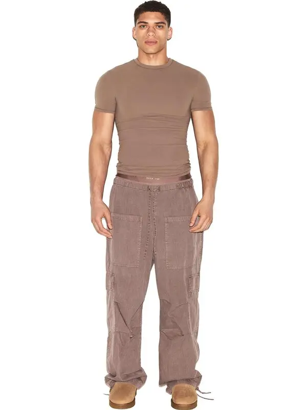 SKIMS Woven Relaxed Cargo Pant - Umber