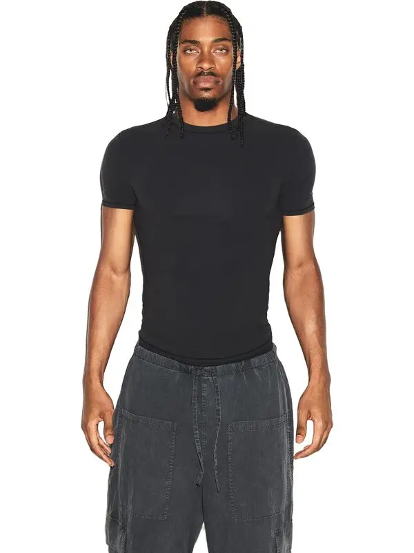 SKIMS Fits Everybody Slim T Shirt - Onyx