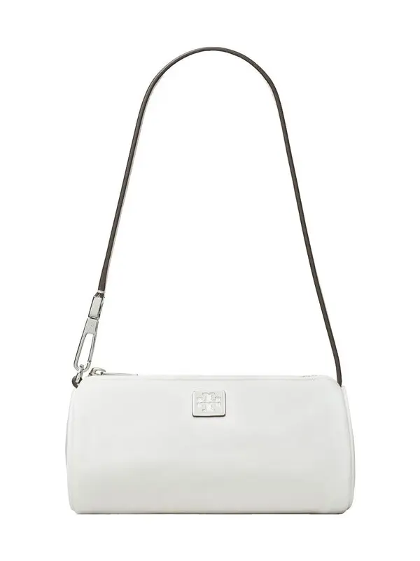 Tory Burch Virginia Nylon Cylinder Shoulder Bag - Snow White
