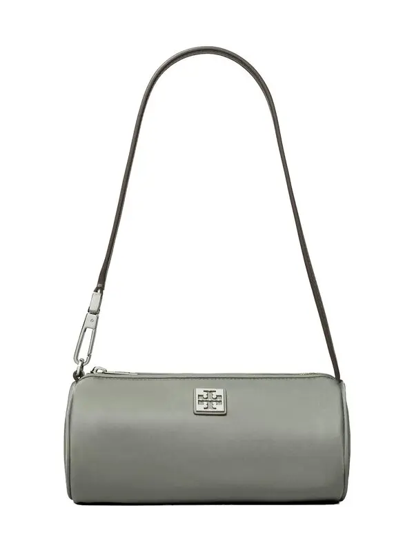 Tory Burch Virginia Nylon Cylinder Shoulder Bag - Stone
