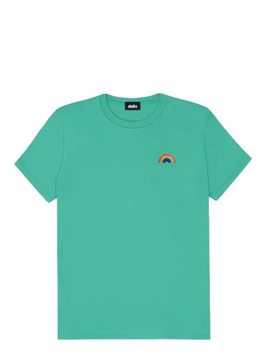 DALIX Rainbow Jersey Relaxed Tee - Teal