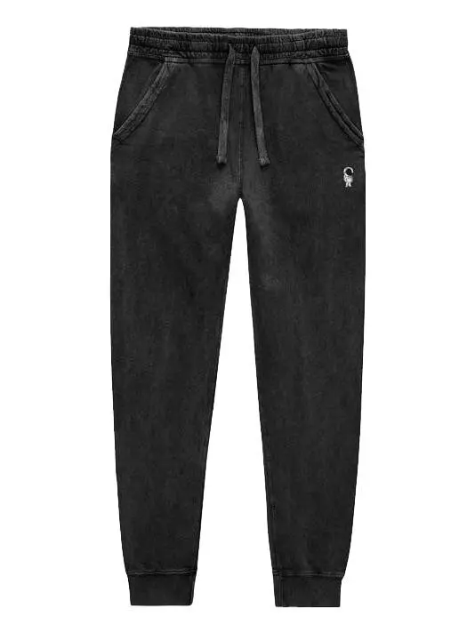 DALIX Astronaut Midweight Washed Jogger Pant - Black