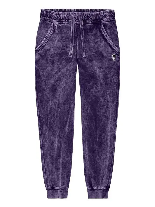 DALIX Astronaut Midweight Washed Jogger Pant - Purple