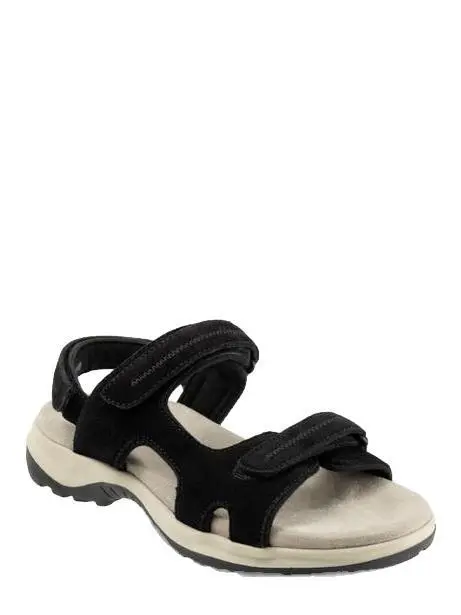 Softwalk Olani Slingback Sandal - Black Suede