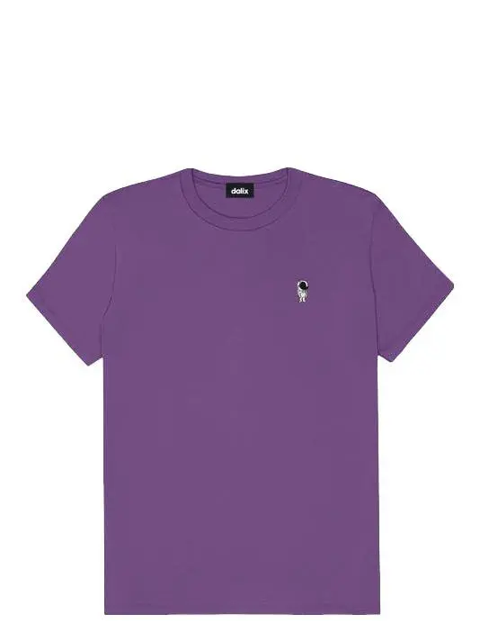 DALIX Relaxed Fit Astronaut Jersey Tee - Purple