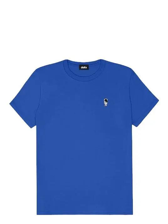 DALIX Relaxed Fit Astronaut Jersey Tee - Royal Blue
