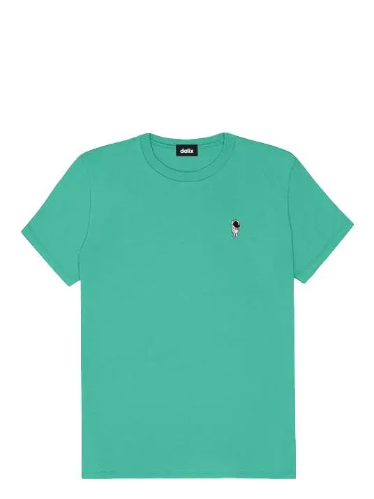 DALIX Relaxed Fit Astronaut Jersey Tee - Teal