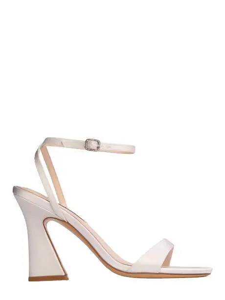 ANNE BARGE Muse Sandal - White Satin