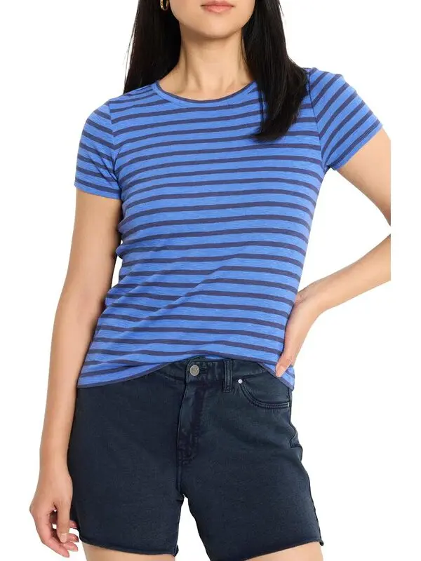 NIC+ZOE Striped T-shirt - Blue Multi