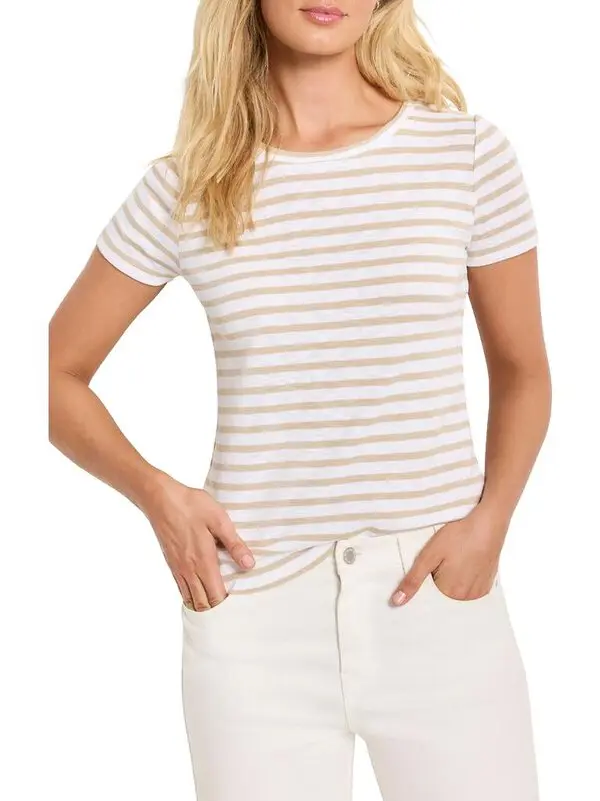 NIC+ZOE Striped T-shirt - Neutral Multi