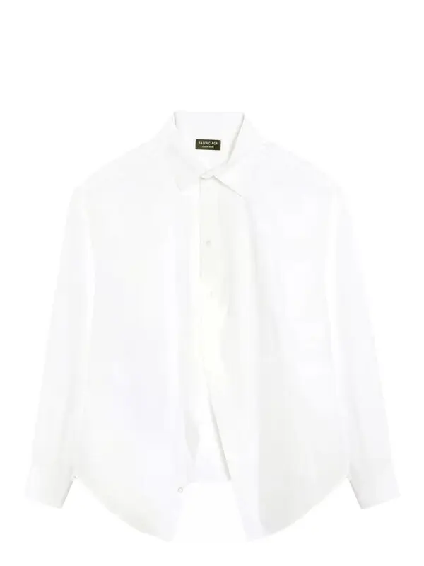 Balenciaga Front-slit Shirt - White
