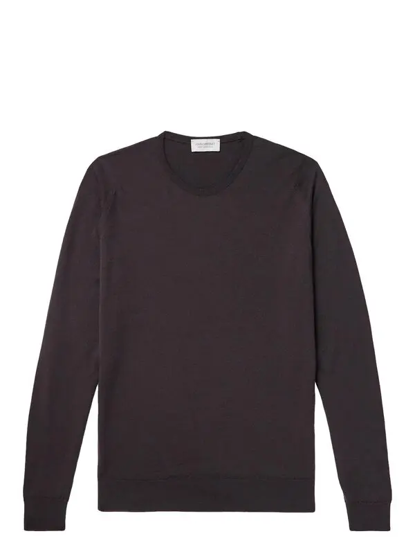 John Smedley Lundy Slim-fit Merino Wool Sweater - Brown