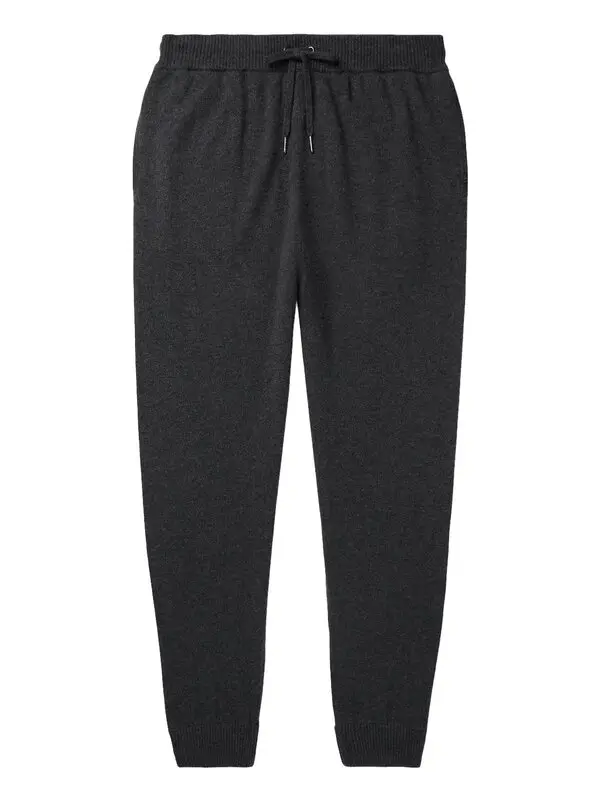 Derek Rose Finley Tapered Cashmere Sweatpants - Gray