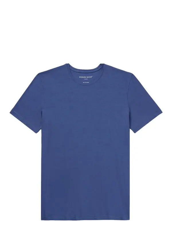 Derek Rose Basel Stretch-micro Modal Jersey T-shirt - Blue