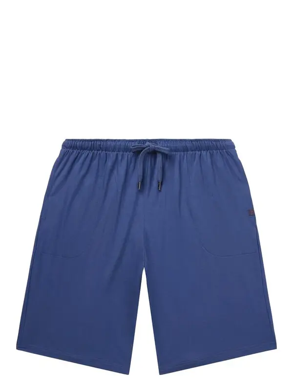Derek Rose Basel Stretch-micro Modal Jersey Pyjama Shorts - Blue