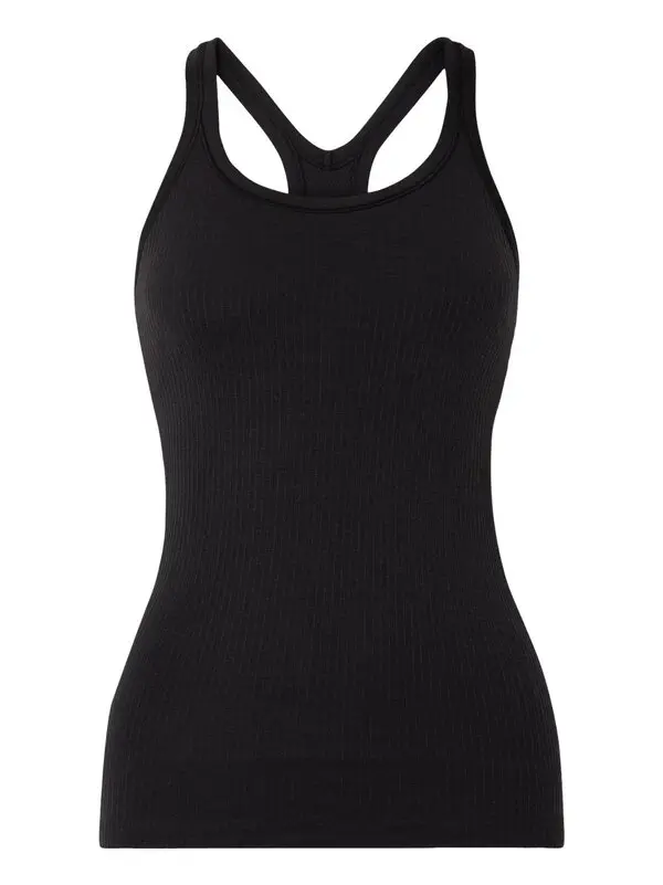 Lululemon Ebb To Street Ribbed Jersey Tank - Black