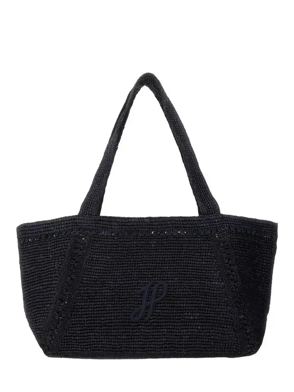 PATOU Woven Tote Bag - Blue