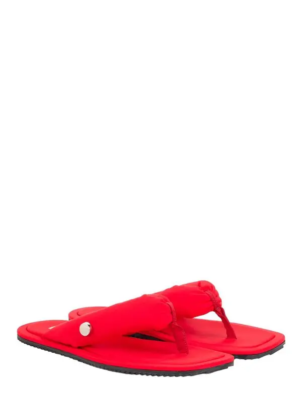 Attico Indie Canvas Thong Sandals - Red