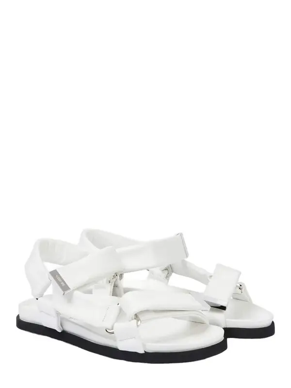 Attico Salinas Leather Sandals - White
