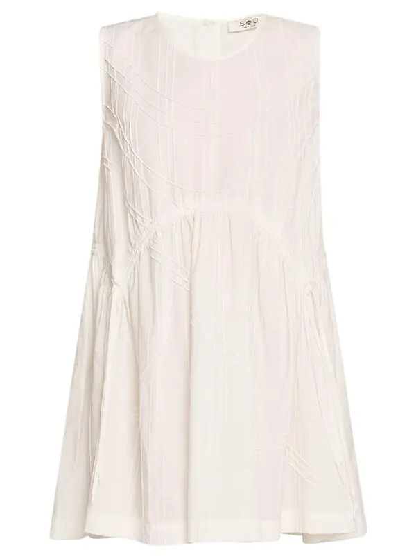 Sea Camden Sleeveless Tunic Dress - White