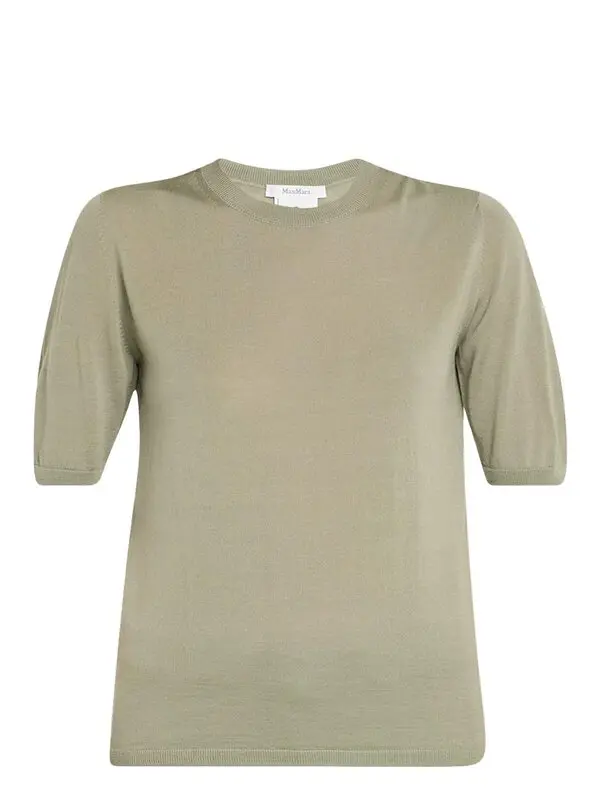 Max Mara Gerico Fine Knit Short-sleeve Sweater - Green