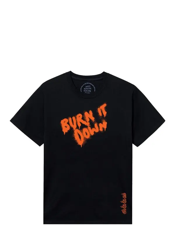ANTI SOCIAL SOCIAL CLUB Burn It Down 2 Tee - Black