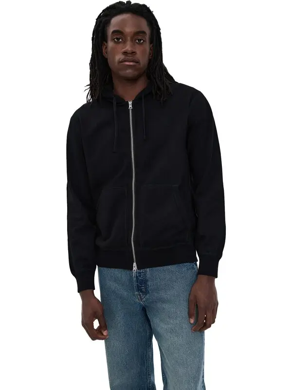 Reigning Champ Mid-weight Terry Standard Zip Hoodie - Black